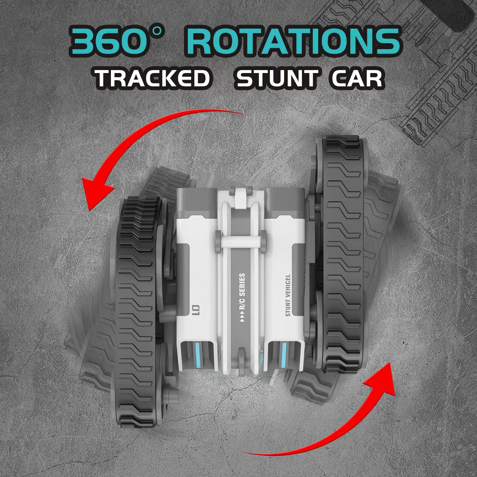 HOSHI 1613 RC Car - Double Sided Stunt Vehicle Fun Gift