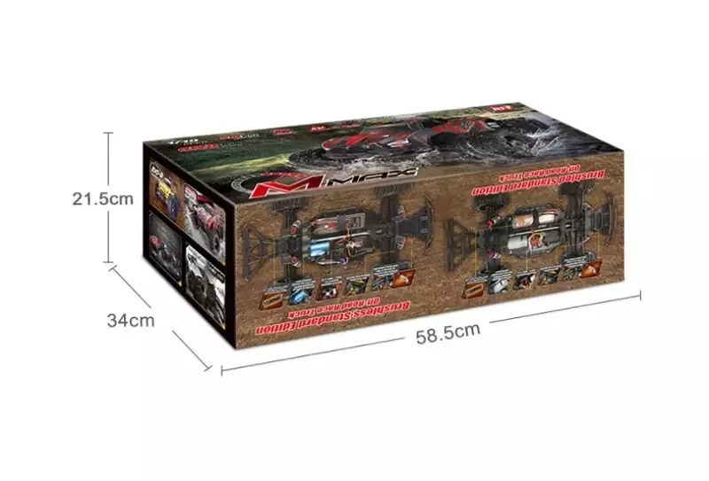 Remo Hobby 1035 Truck Rc Car 1/10 4wd 2.4ghz Brushless High-speed Off ...