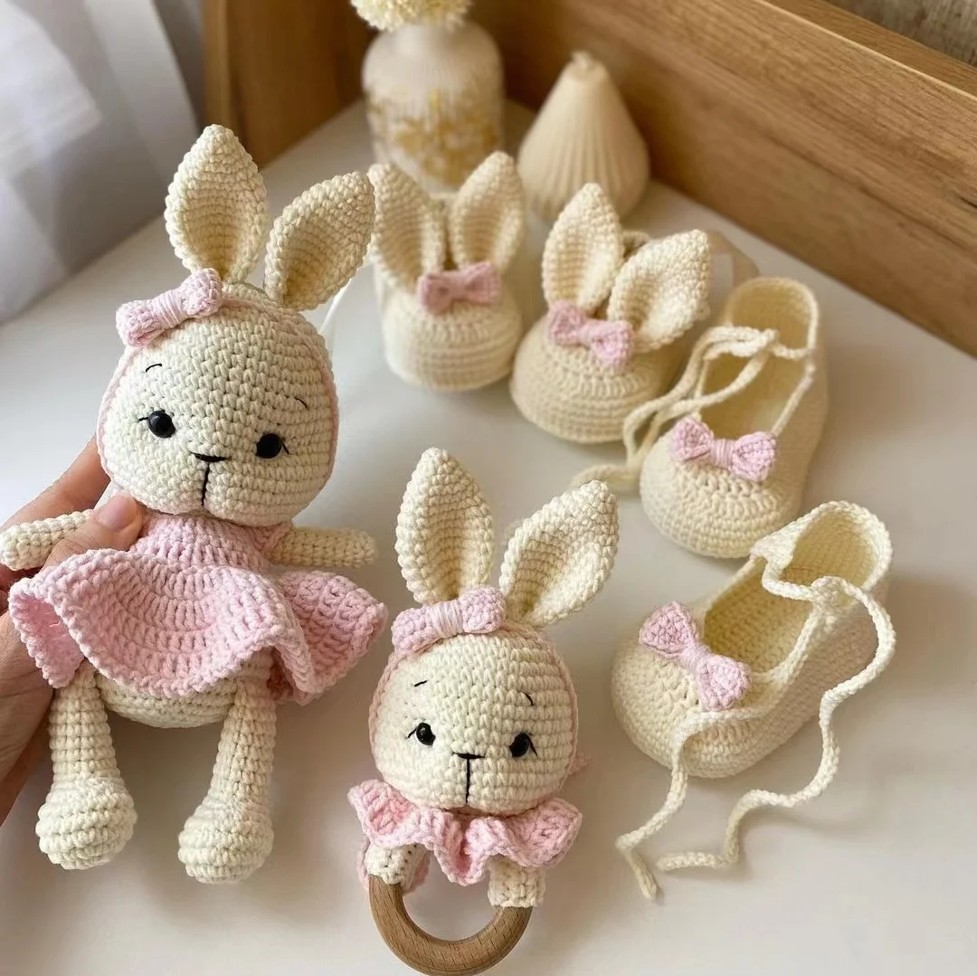 Adorable Handmade Crocheted Bunny - Perfect Gift for Kids