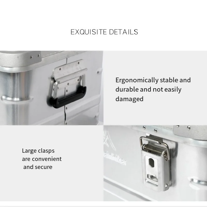 3igp Outdoor Aluminum Storage Box Camping Metal Vintage Folding Storage ...