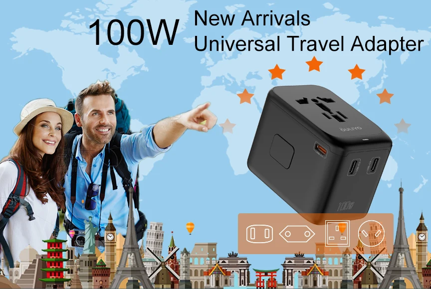 65w Pd International All In One Worldwide Travel Adapter 2023 Global ...