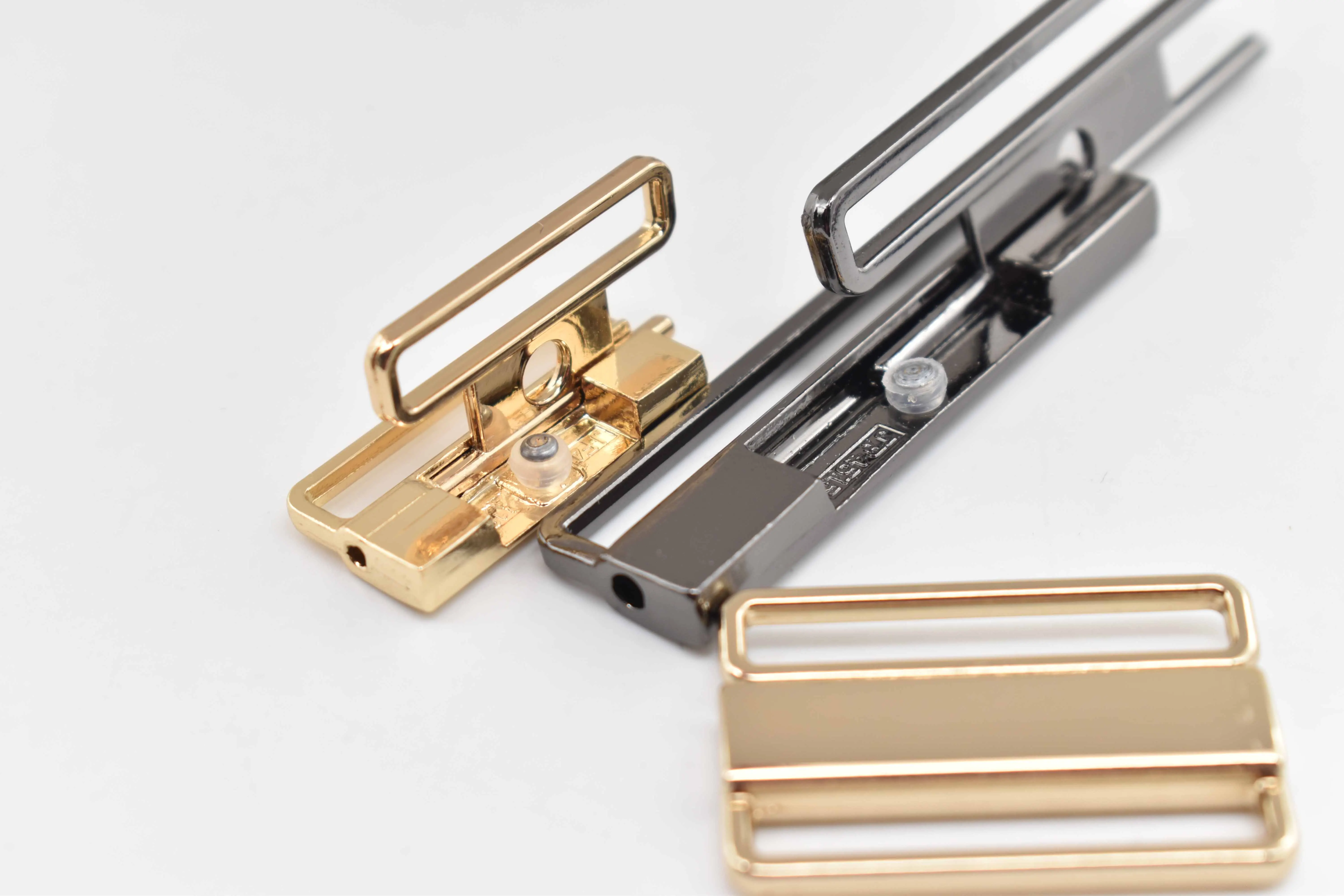 Durable Custom Logo Bikini Buckle Connectors for Swimwear