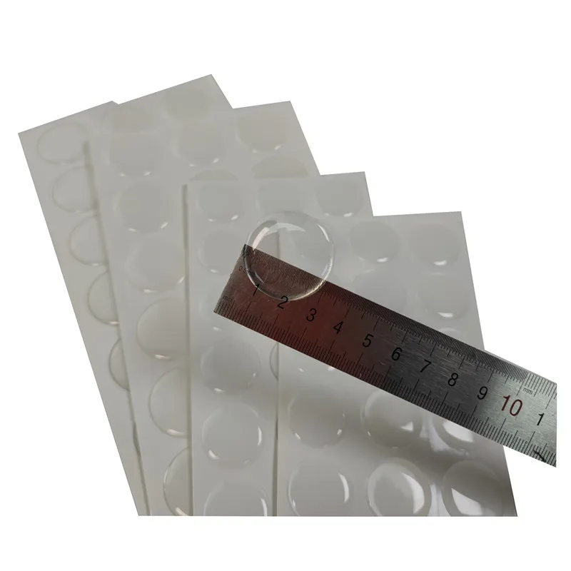 25mm 30mm Clear Transparent UV Resistant Epoxy Resin Stickers for Keychain