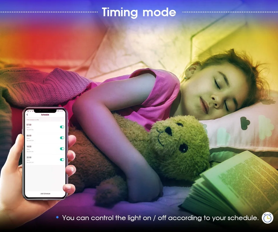 Tuya Smart IR Remote Control APP Night Lamps RGB RGBW CCT Colorful LED ...