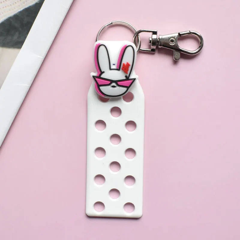Rubber Pvc 3d Cute Acrylic Keychains Kawaii Anime Silicone Heart ...