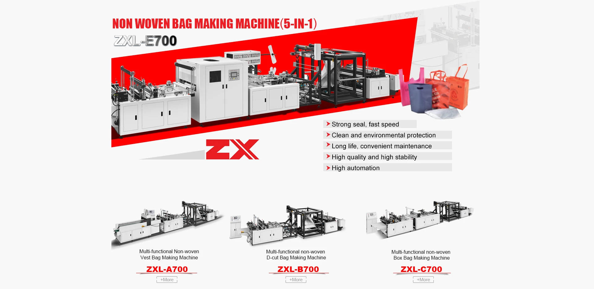Zhejiang Zhengxin Machinery Co., Ltd. - Non Woven Bag Machine, Non ...