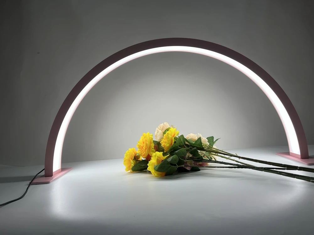 84cm 40w Custom Logo Beauty Nail Table Arc Led Half Moon Ring Light For ...