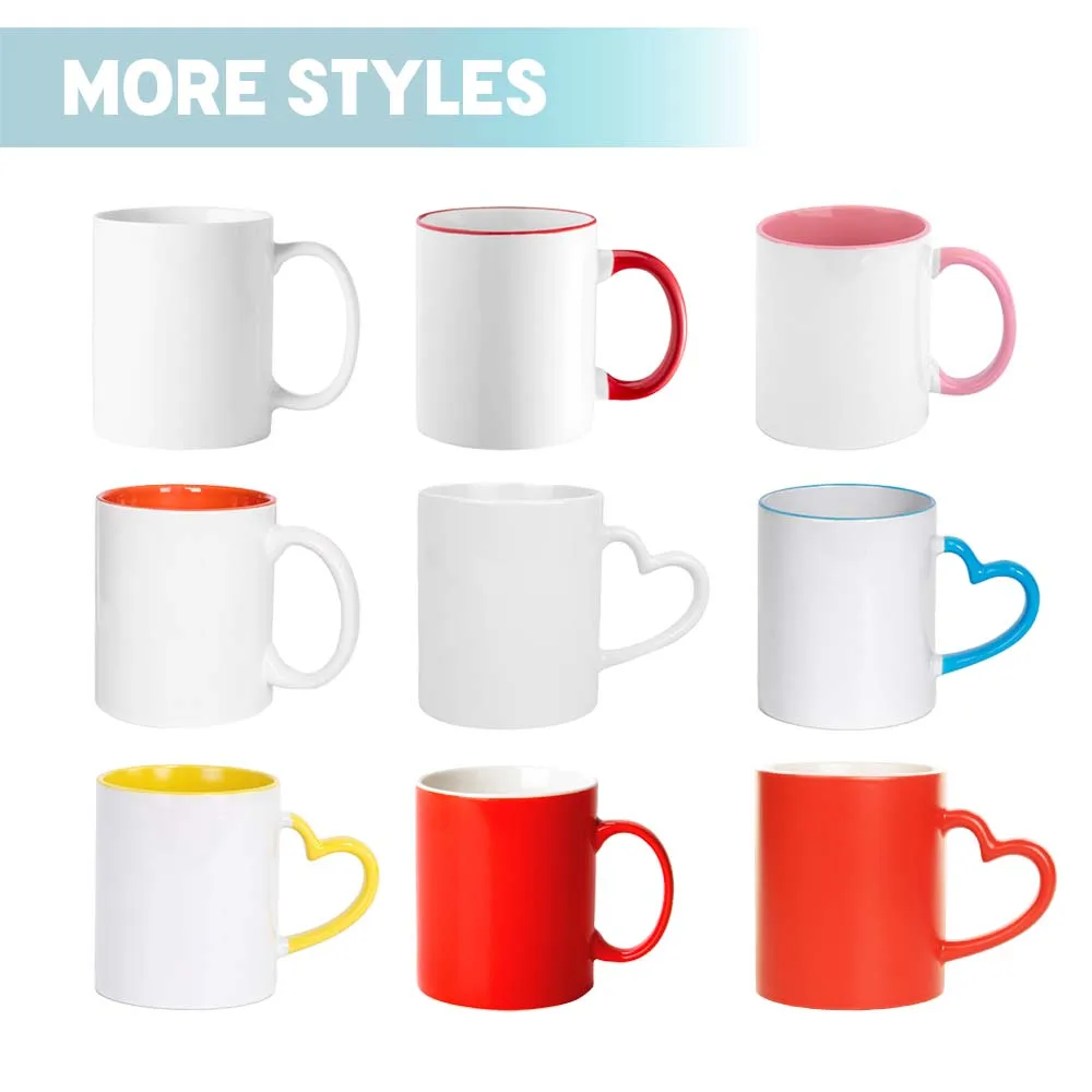 Custom Mugs Factory Price - Colorful Beer Mugs for Printing