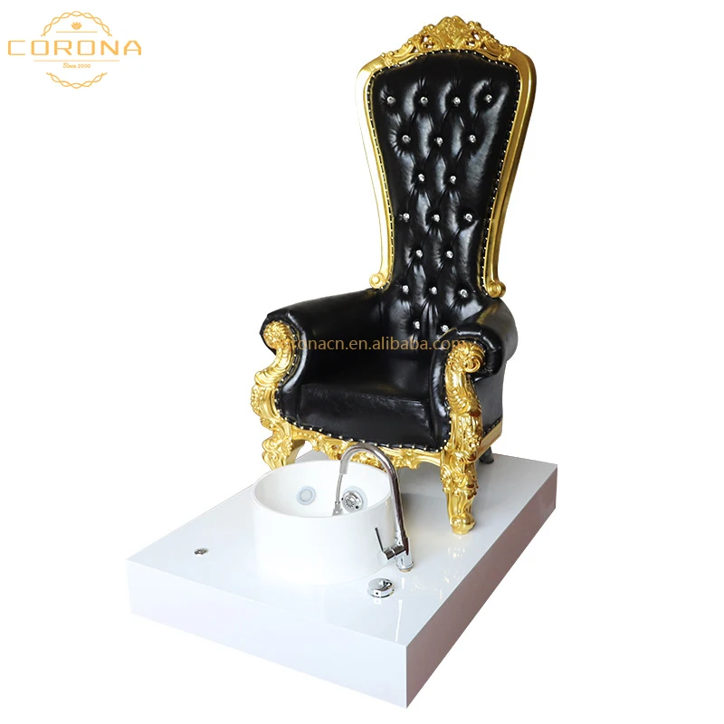 Luxury High Back Throne Queen Foot Spa Chairs Pedicure Station Chair ...