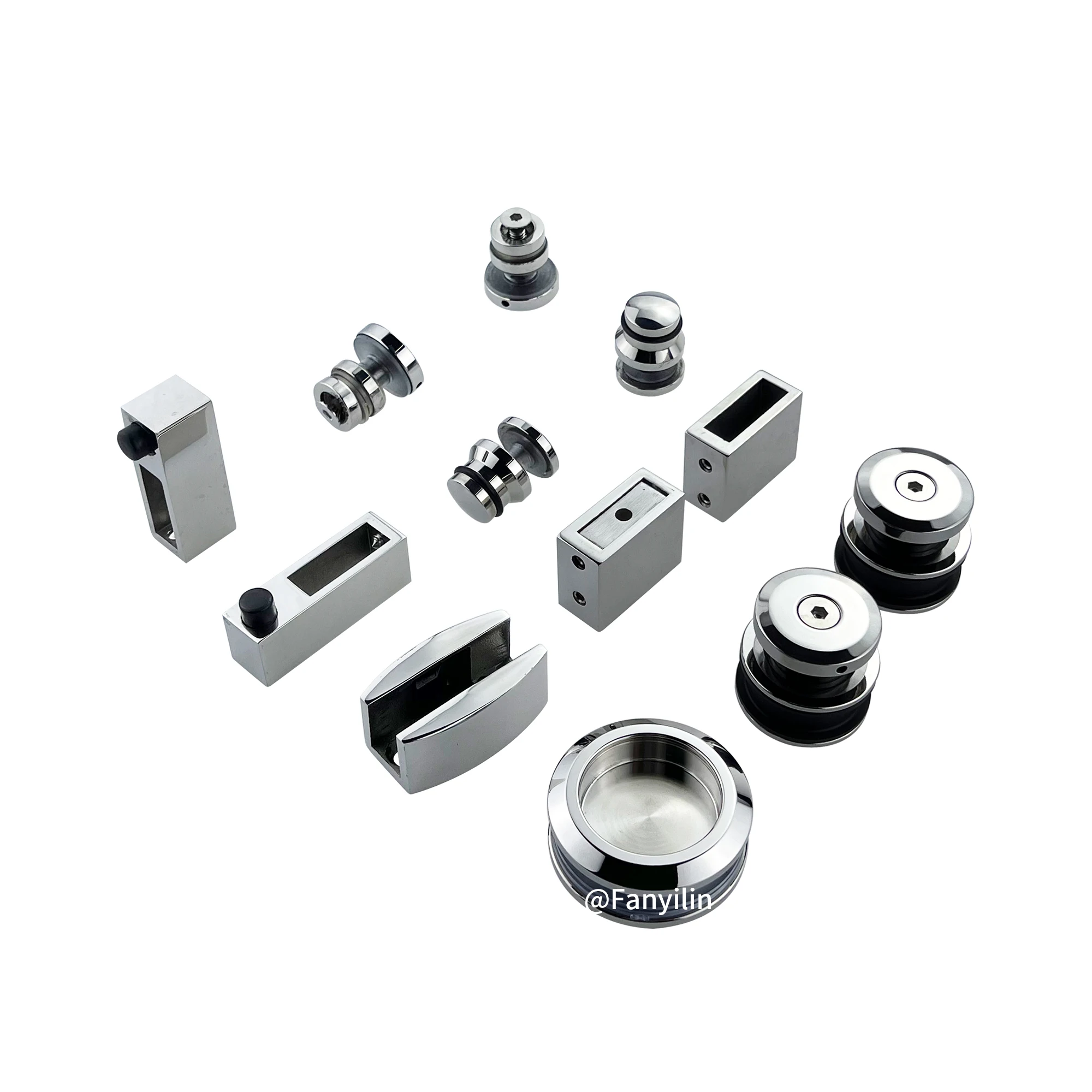 frameless glass sliding parts kit shower glass hardware sliding door ...
