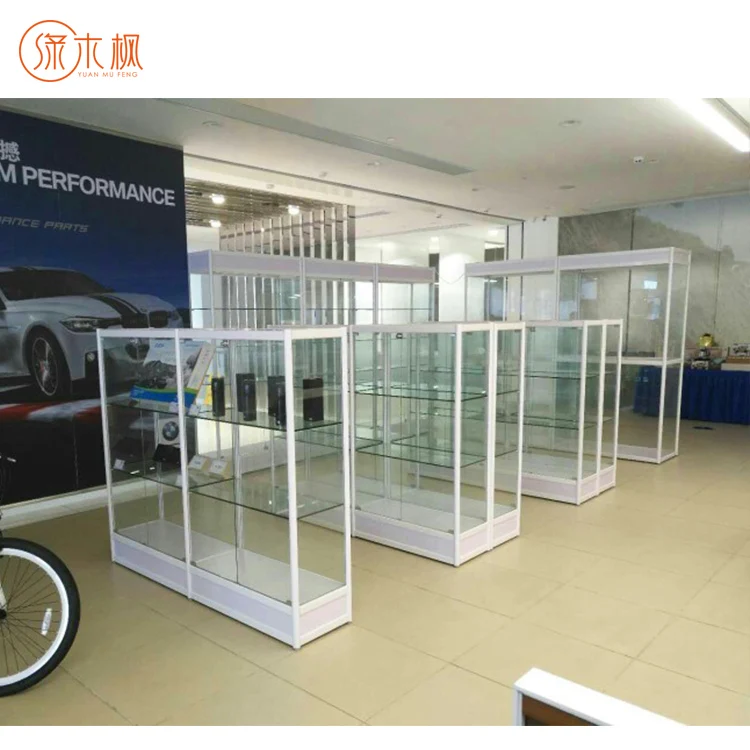 Standard Glass Cabinet Display Free Standing Aluminum Glass Display ...