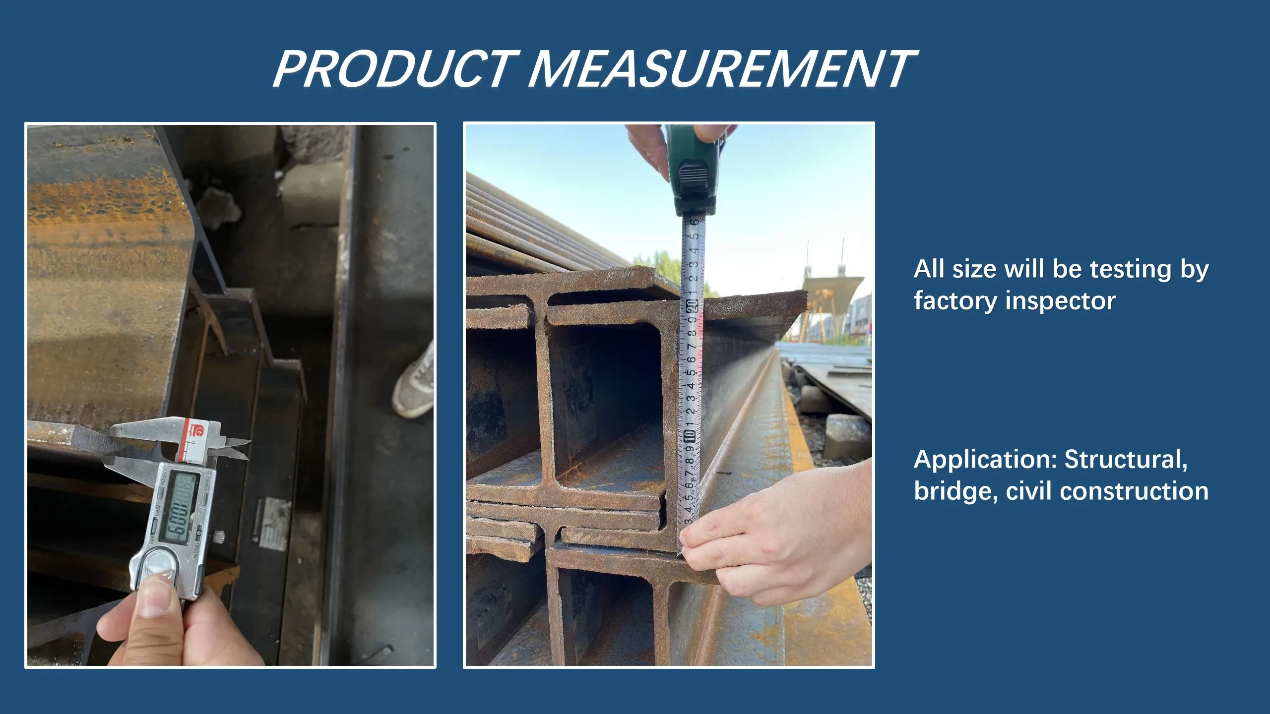 Universal Column H Beams/i Beams Universal Column 125*125 Steel H Beam S235jr Hot Rolled Astm ...