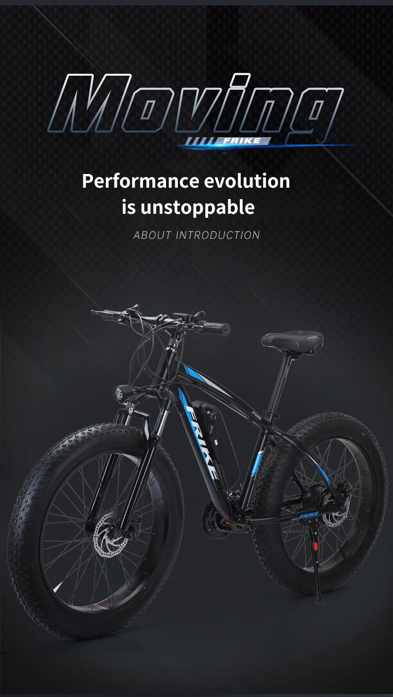 FRIKE Ebike - 1000w Electric Bike with 26inch Fat Tires