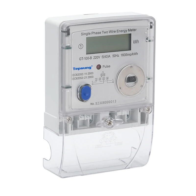Single Phase Two Wire DLMS Smart Energy Meter - White