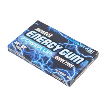 20mg Caffeinated Energy Chewing Gum with Guarana Extract