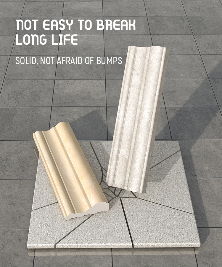 Modern Design Upvc Profile Tile Trim Wall Decoration Materials For ...