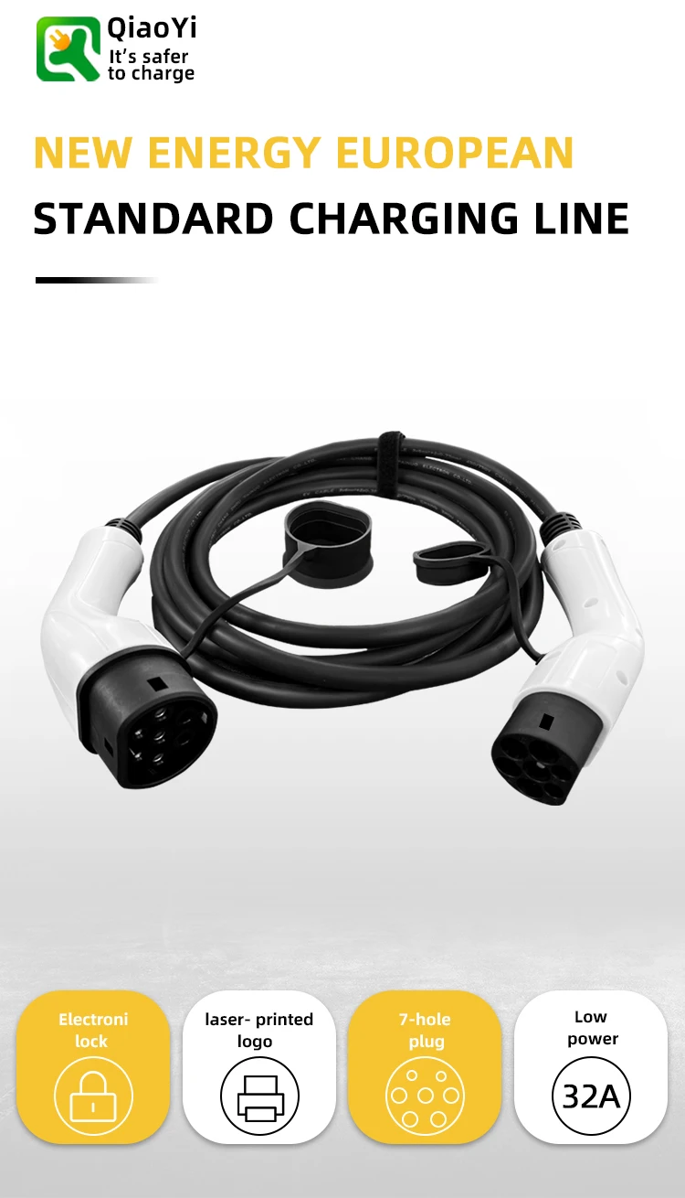 3phase 32a 22kw Fast Electric Vehicle Charger Cable 32 Amp Type2 Eu Uk ...
