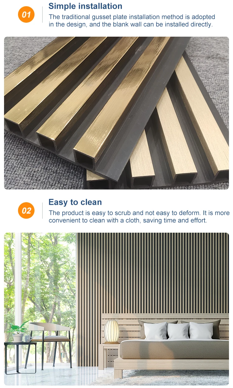 WPC Upholstered Recessed Gold Modern Wall Panels| Alibaba.com
