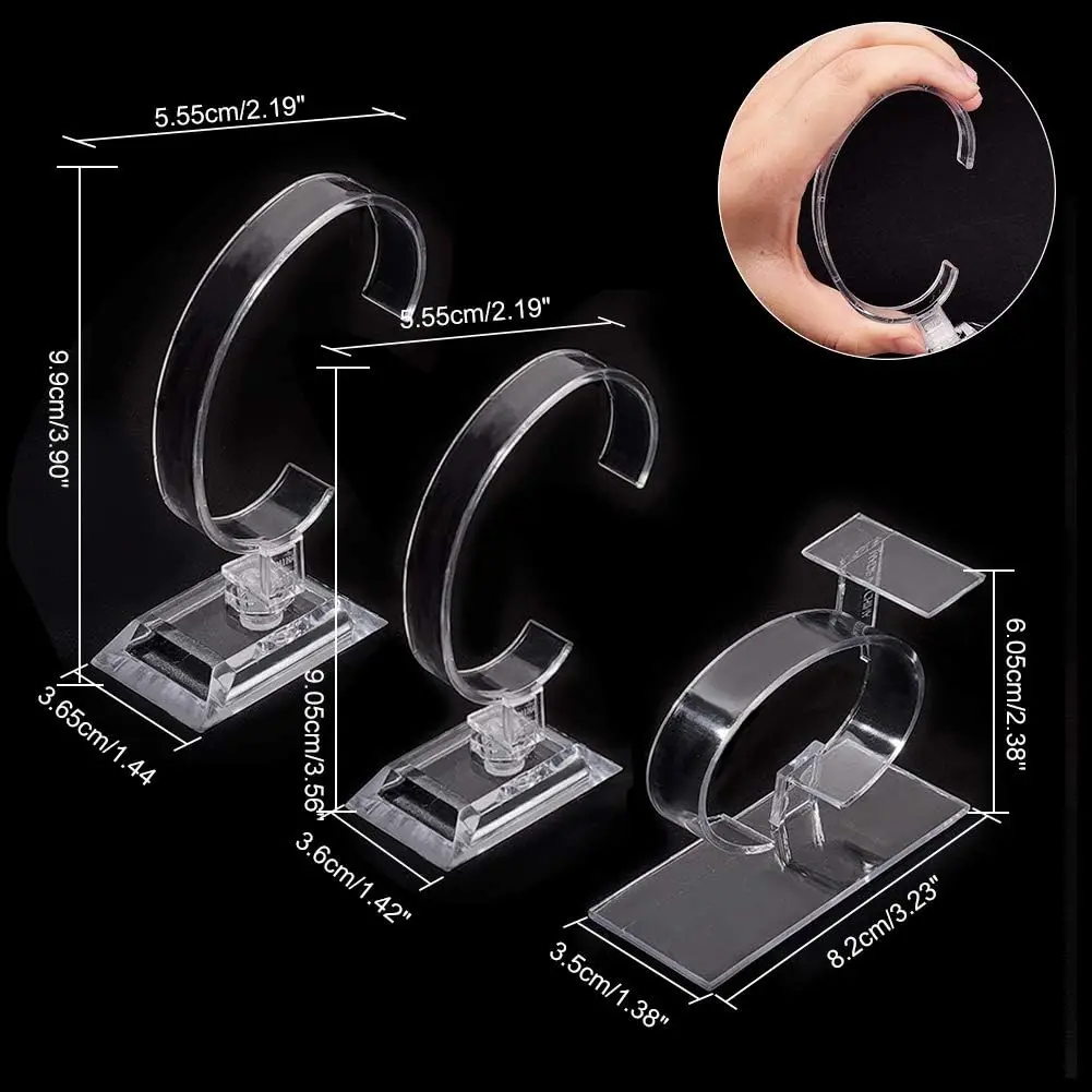 Customized Logo C Ring Wrist Watch Rack Stand Acrylic Display Holder ...