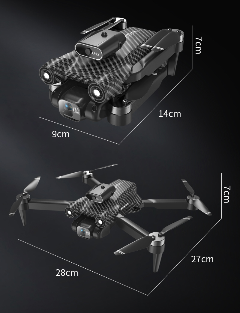 2023 A13 Mini Drone - 4K Dual Camera, Foldable, Brushless Motors