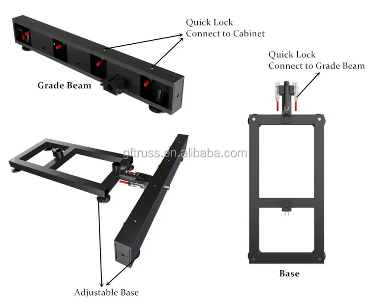 Outdoor LED Screen Truss System for Events – Custom Sizes in Aluminum ...