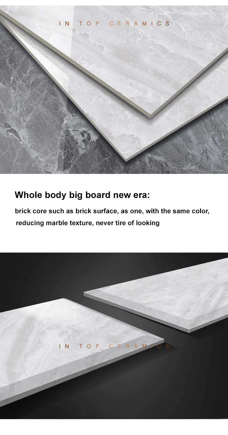 750x1500mm Grey Color Full Body Marble Tiles Full Polished Glazed ...