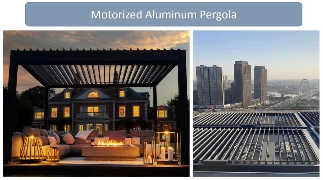 Custom Modern Garden Flip Louver Factory Designs Aluminum Motorized ...