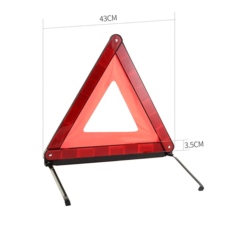 Warning Triangle Reflective Safety Emergency Triangle Foldable Road ...