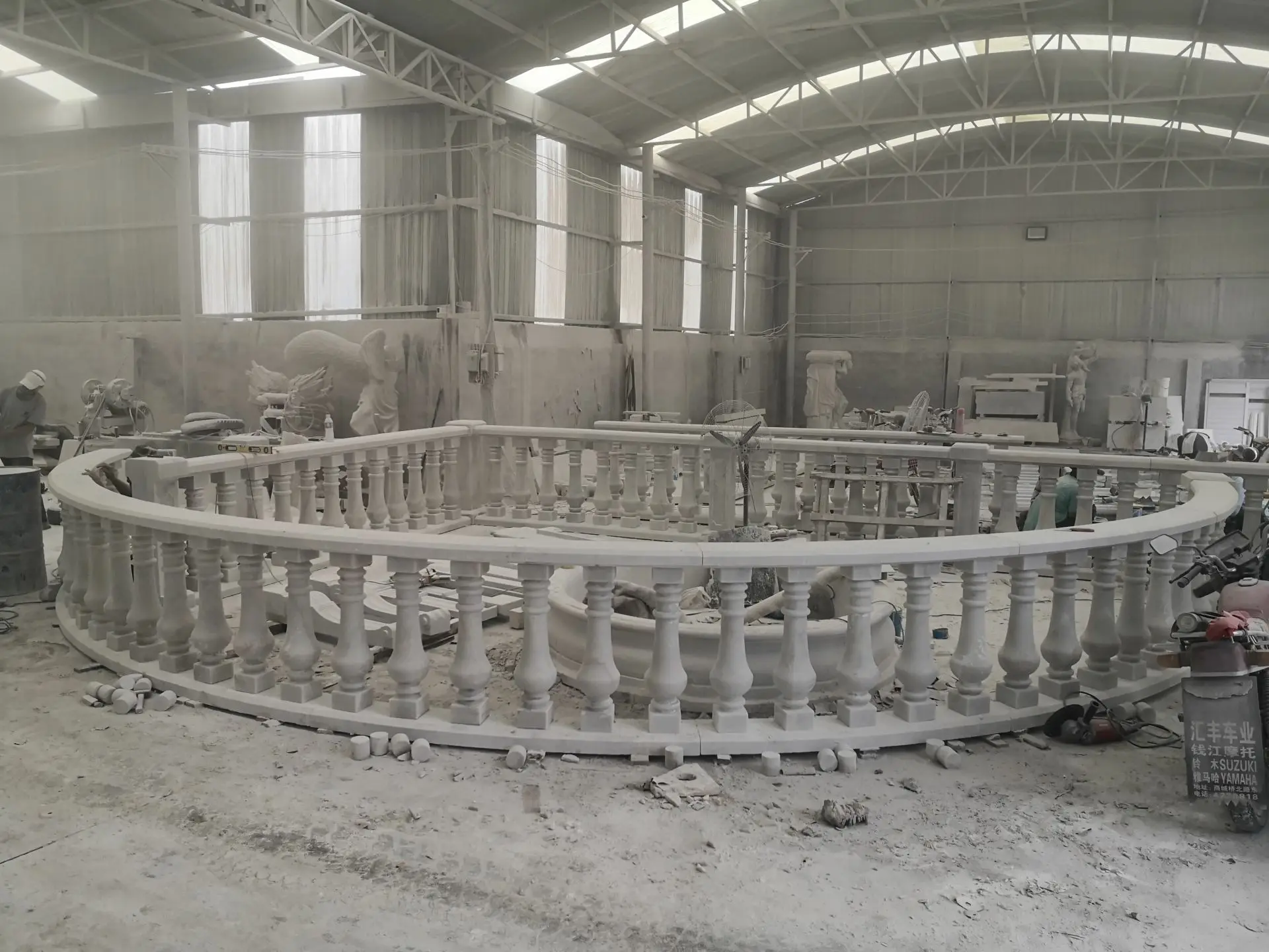 Modern Home Use Hand Carved High Quality Stone Marble Handrail Design ...