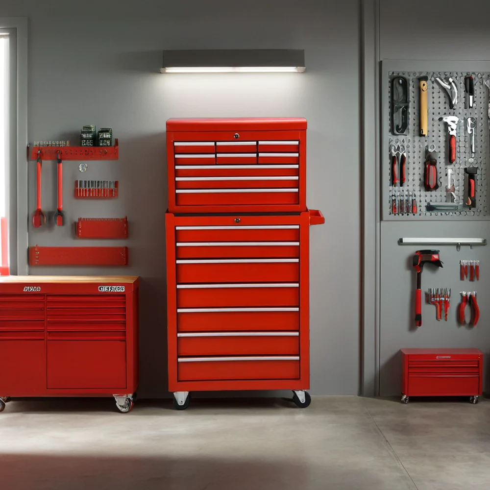 Heavy-duty Stainless Steel Rolling Box Trolley Tool Cabinet Cart ...