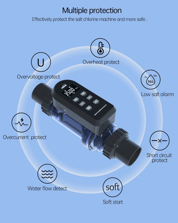 STEPON 20-50g APP WiFi Function Salt Chlorinator for Swimming Poolsalt ...