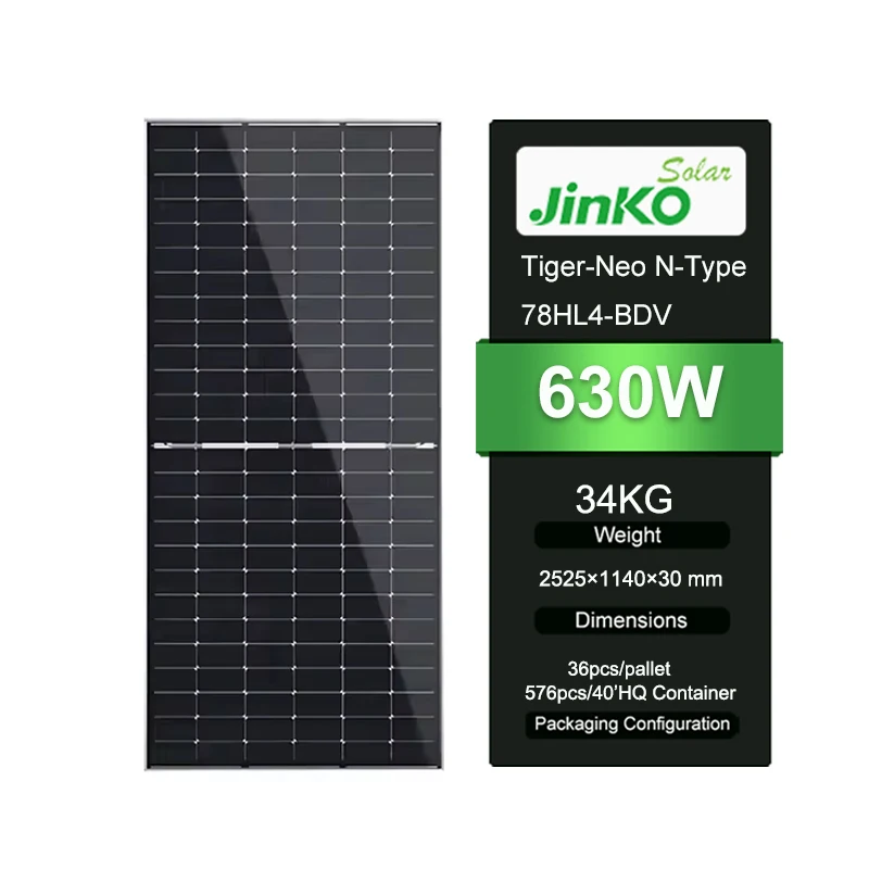 Jinko solar panel Best Selling Photovoltaic Modul 540W 545W 550W 555W 560W Mono-facial Solar ...