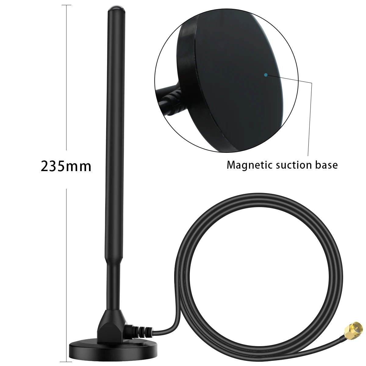 Magnetic Support Base Cable Wifi Antenna 433mhz Stick Antena Glue ...