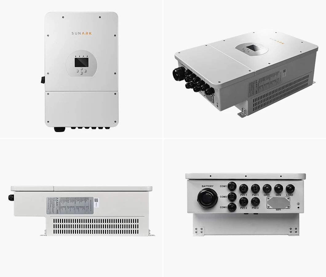 Sunark 12kw Hybrid Inverter Single Phase 5kva Solar Home Inverter 5000 ...