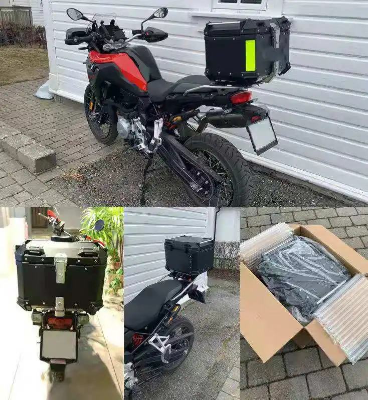 Zhuitu 38l Side Boxes Motorcycle Pannier Aluminum Side Boxes And Tail ...