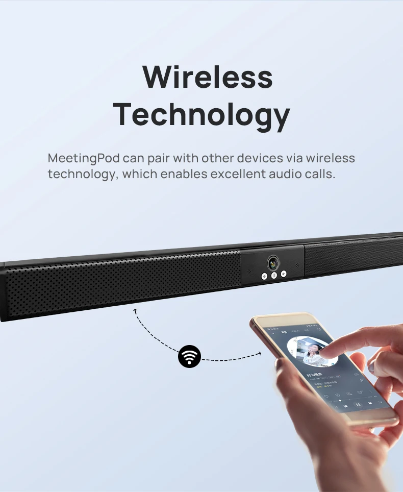 Meeting Room Built-in 4K UHD Camera USB Soundbar Speakers with ...