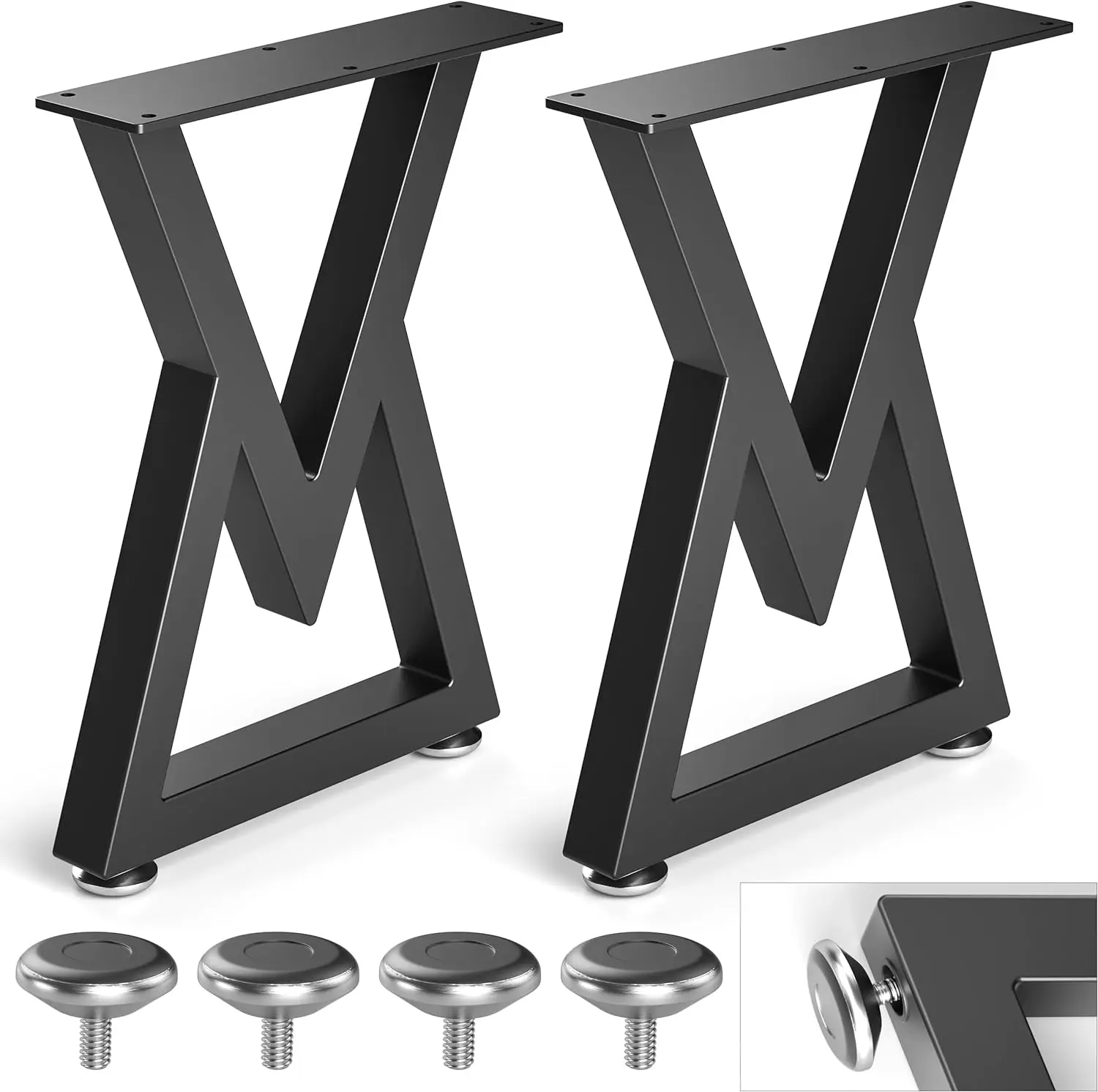 Metal Coffee Table Legs,Diamond Shape Bench Legs,Heavy Duty Desk Legs ...
