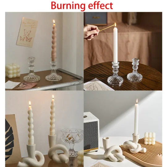 Classical Long Spiral Pillar Low Temperature Candles Interior Long ...