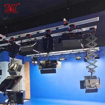 Photography Studio Pantograph Ceiling Rail System Kit With Lighting ...