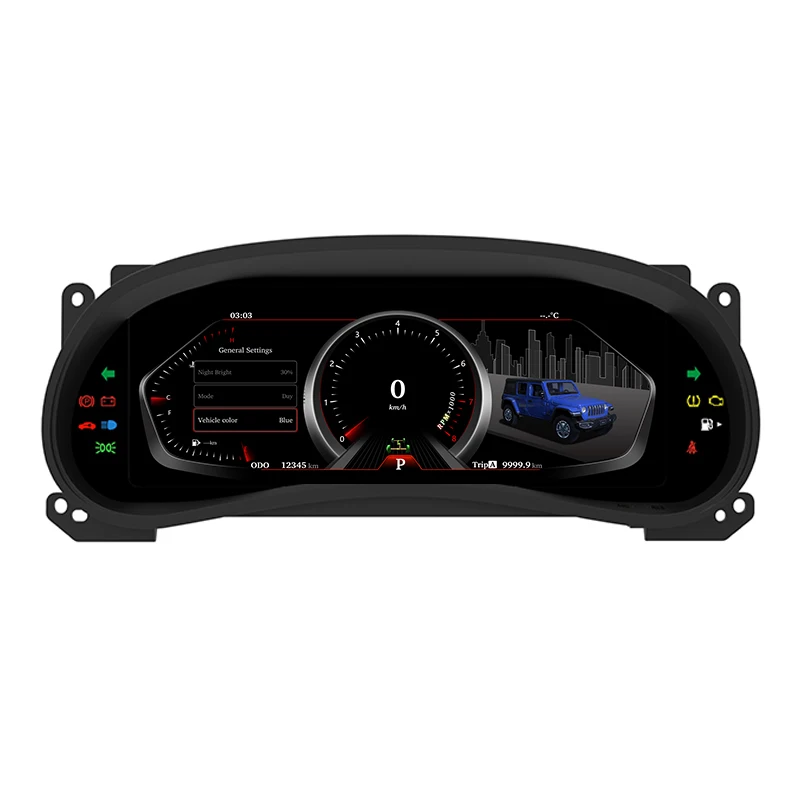 Jeep Wrangler 2011-2017 Digital Speedometer & Oil Gauge Cluster, Oem
