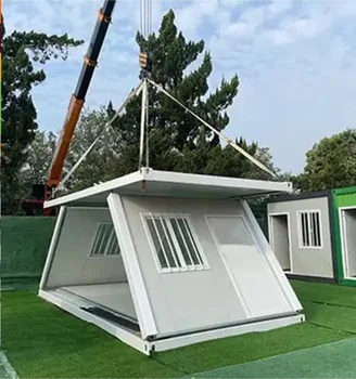 Prefabricated Foldable Modular House Z Shape Folding Container House ...