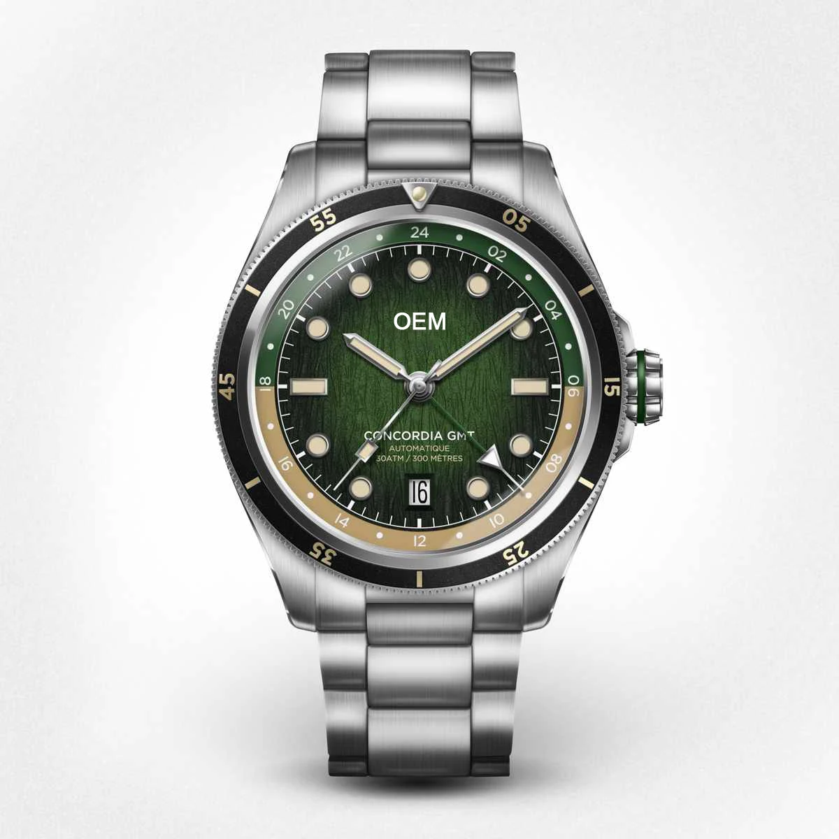 40MM Men's GMT Custom Design Watches - Miyota 9075 Movement