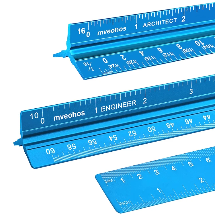 Custom Metal Ruler Aluminum Scale Ruler Triangular Ruler| Alibaba.com