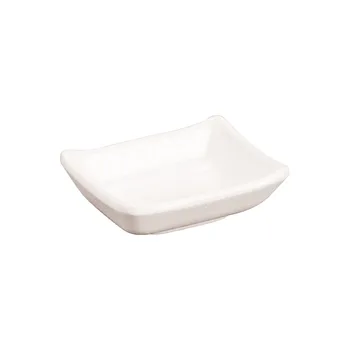 White Melamine Small Square/retanglar Sauce Dish For Restaurant - Buy ...