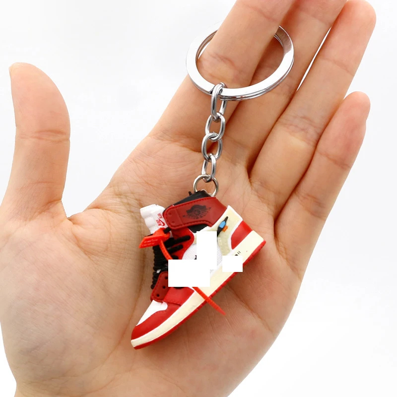 Wholesale Air Sneaker Keychain Plastic 3d Shoe Key Chain Mini Sneaker ...