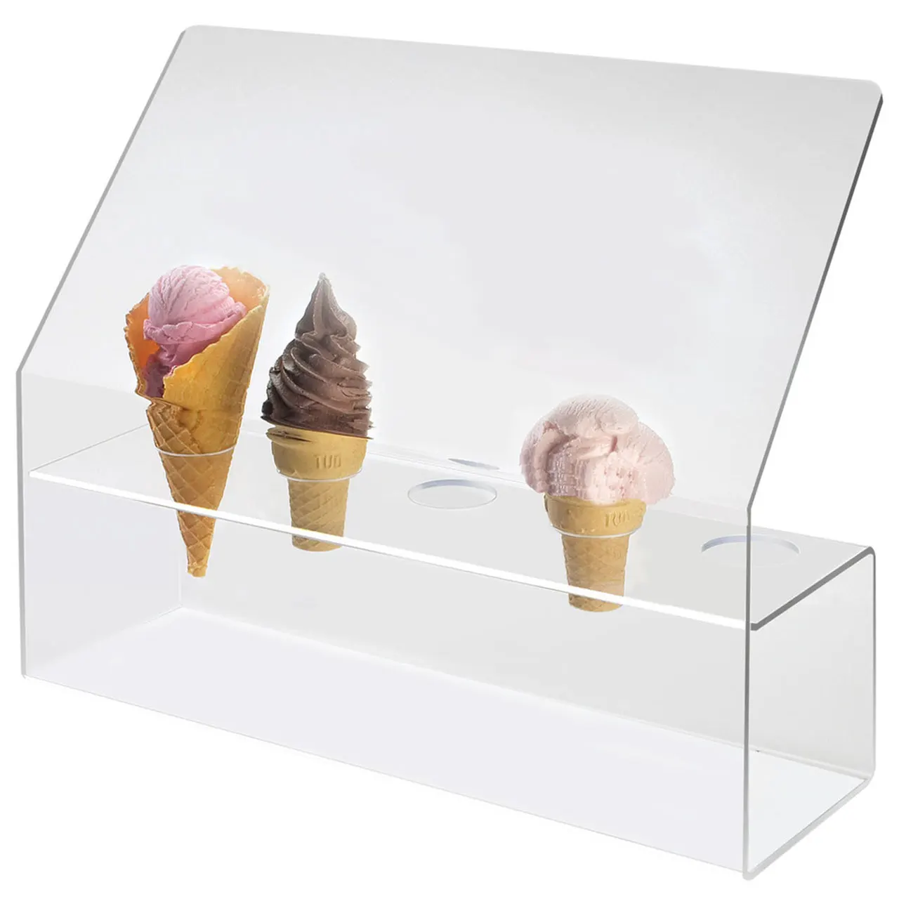 Acrylic Ice Cream Cone Displays - Customizable & Stylish