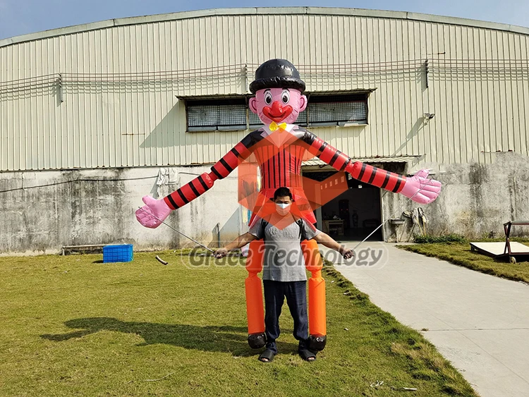 Custom Inflatable Clown Costume with LED Lights for Performance, Parade ...