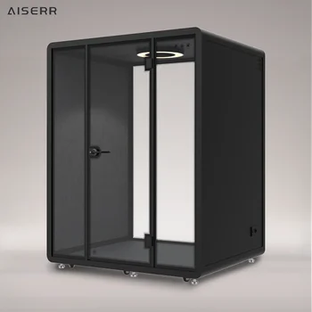 Movable Privacy Acoustic Silence Glass Office Booths Soundproof Office ...