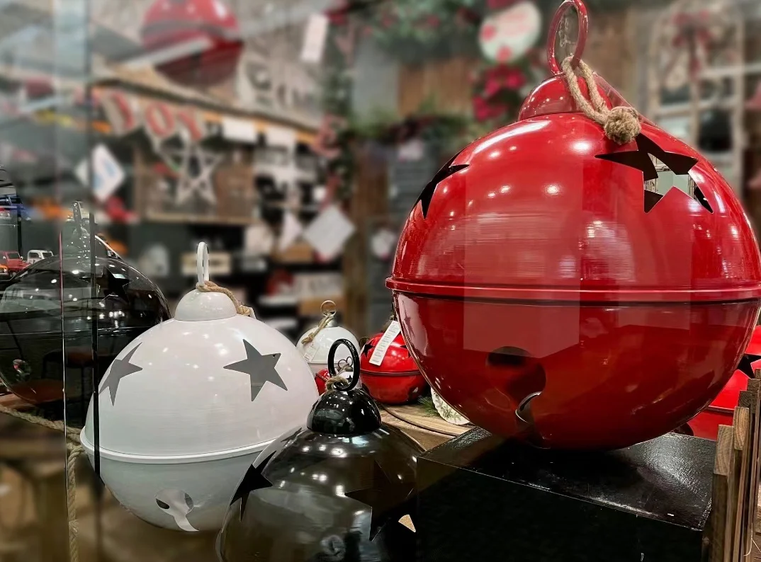 Christmas 24 Inches Mix Color Metal Large Ball Jingle Bell For ...