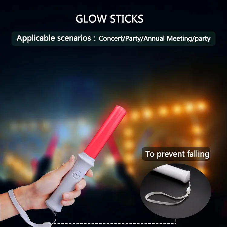 15 Colors Changeable LED Glow Stick Light Remote Controlled Cheer ...